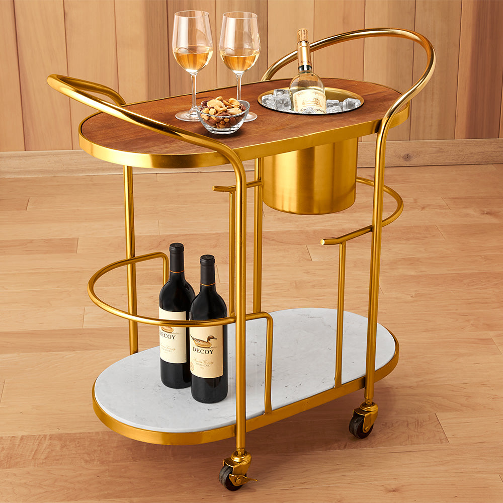 Golden Bar Cart – To The Nines Manitowish Waters